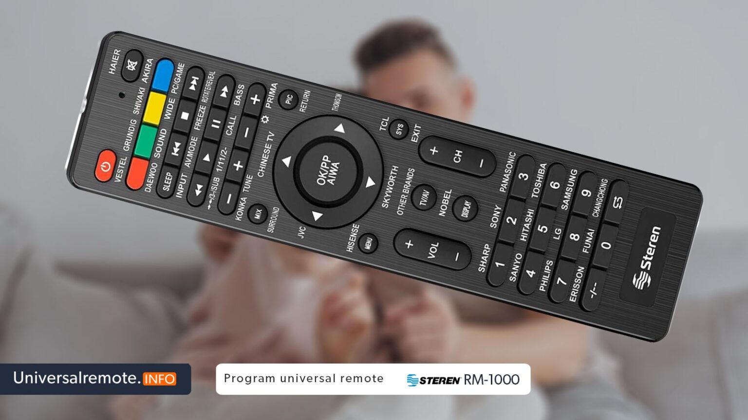 Programa tu control universal Steren RM 1000 fácilmente y controla todos tus dispositivos desde ...