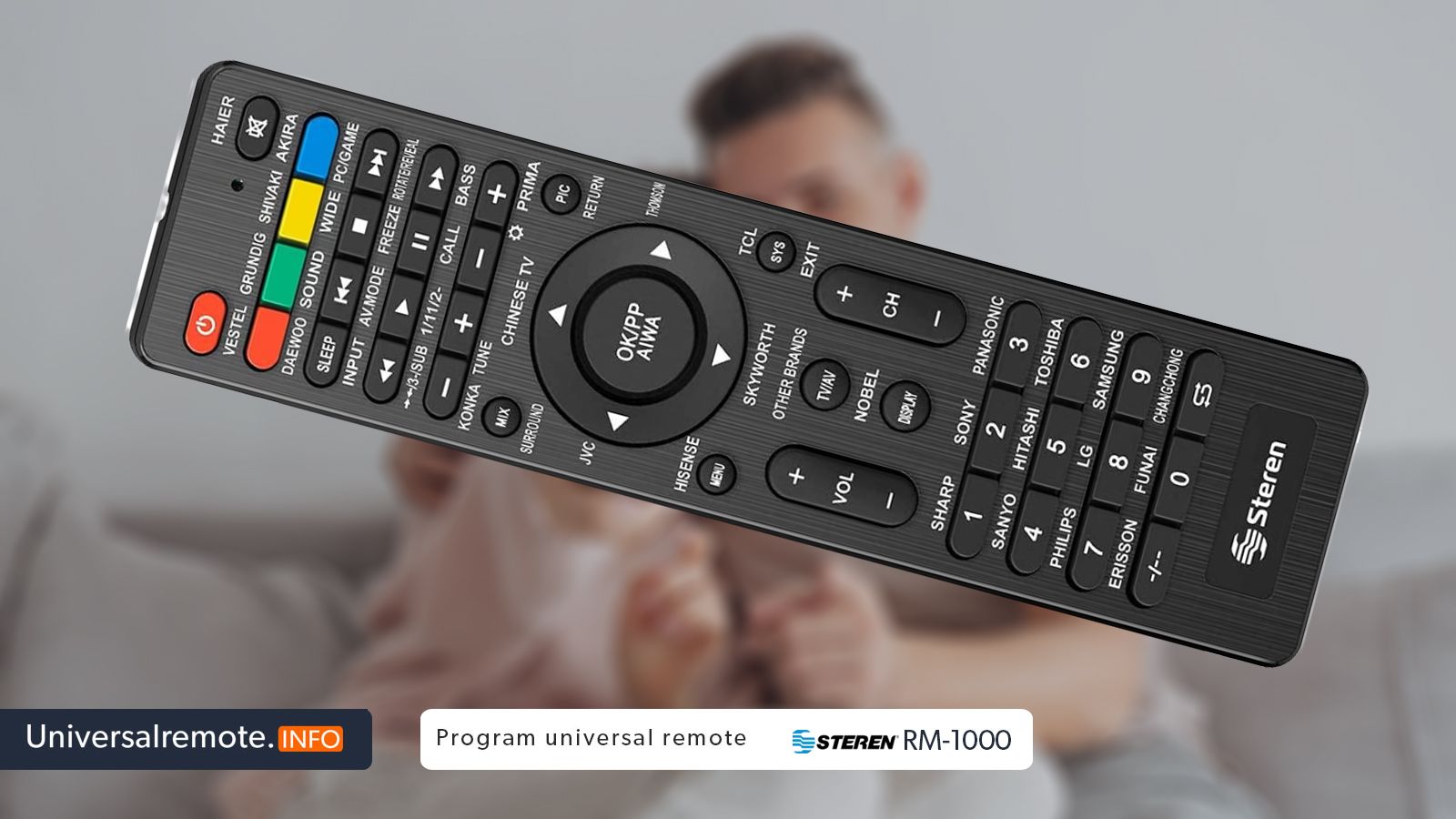 Programa tu control universal Steren RM 1000 fácilmente y controla todos tus dispositivos desde ...