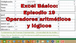 7 operadores aritméticos en Excel que debes conocer para hacer cálculos ...