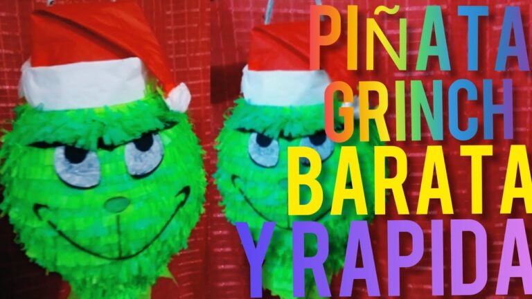 ¡Aprende paso a paso cómo hacer una piñata del Grinch y sorprende a ...