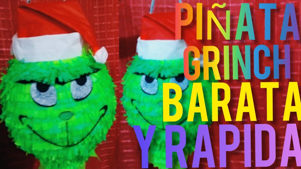 ¡Aprende paso a paso cómo hacer una piñata del Grinch y sorprende a ...